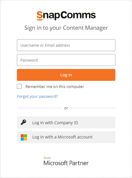 Single Sign On – SnapComms