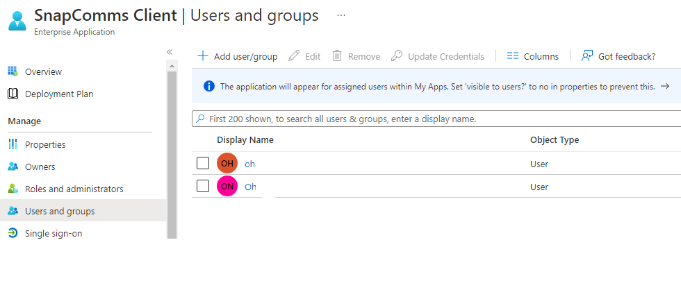 Azure AD (Microsoft Entra ID) Authentication for SnapComms Apps – SnapComms