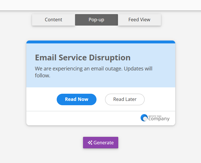 Notification Settings – SnapComms