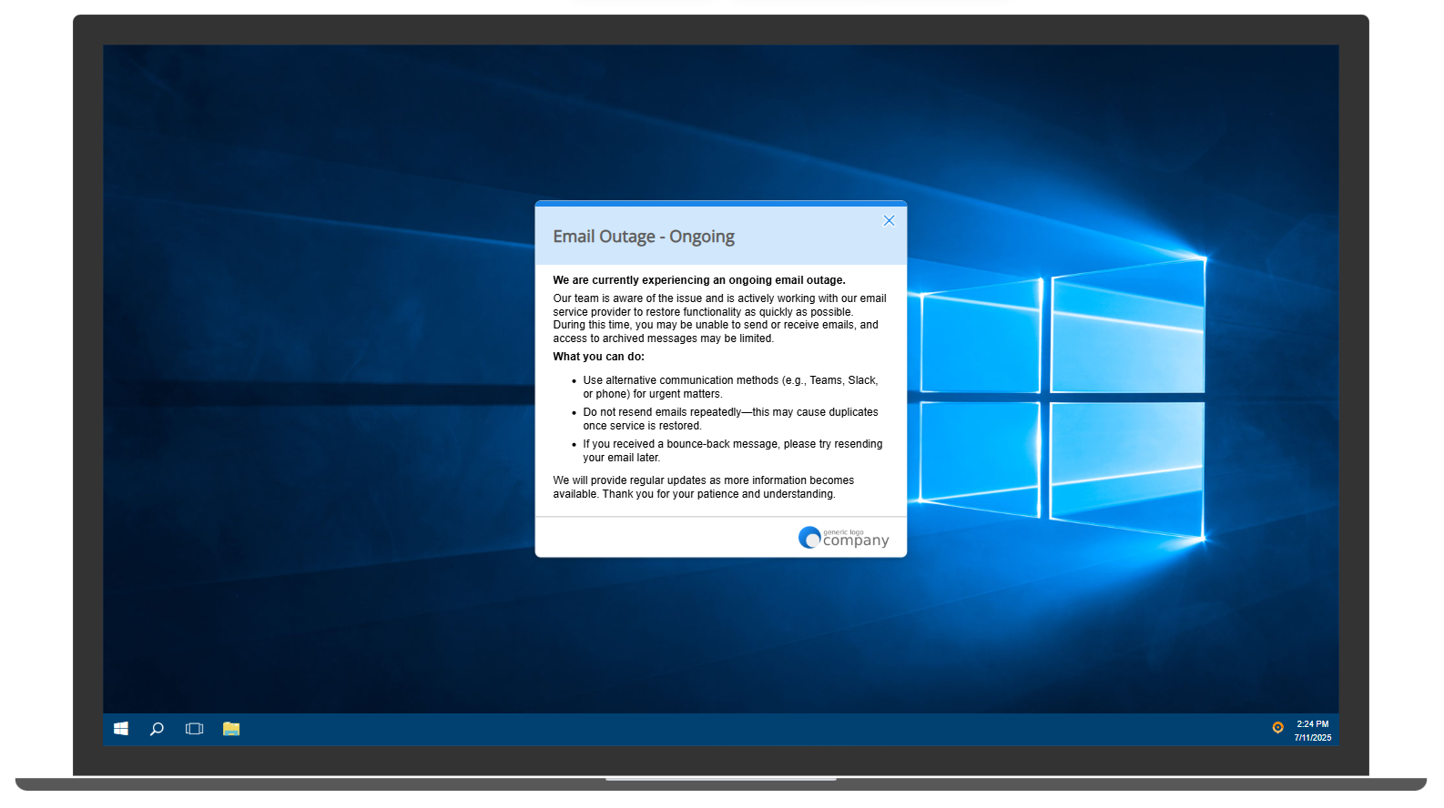 Notification Settings – SnapComms